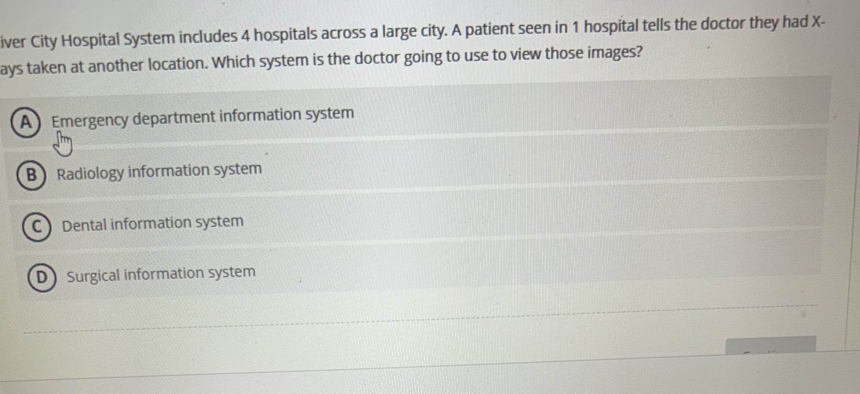 Solved iver City Hospital System includes 4 ﻿hospitals | Chegg.com