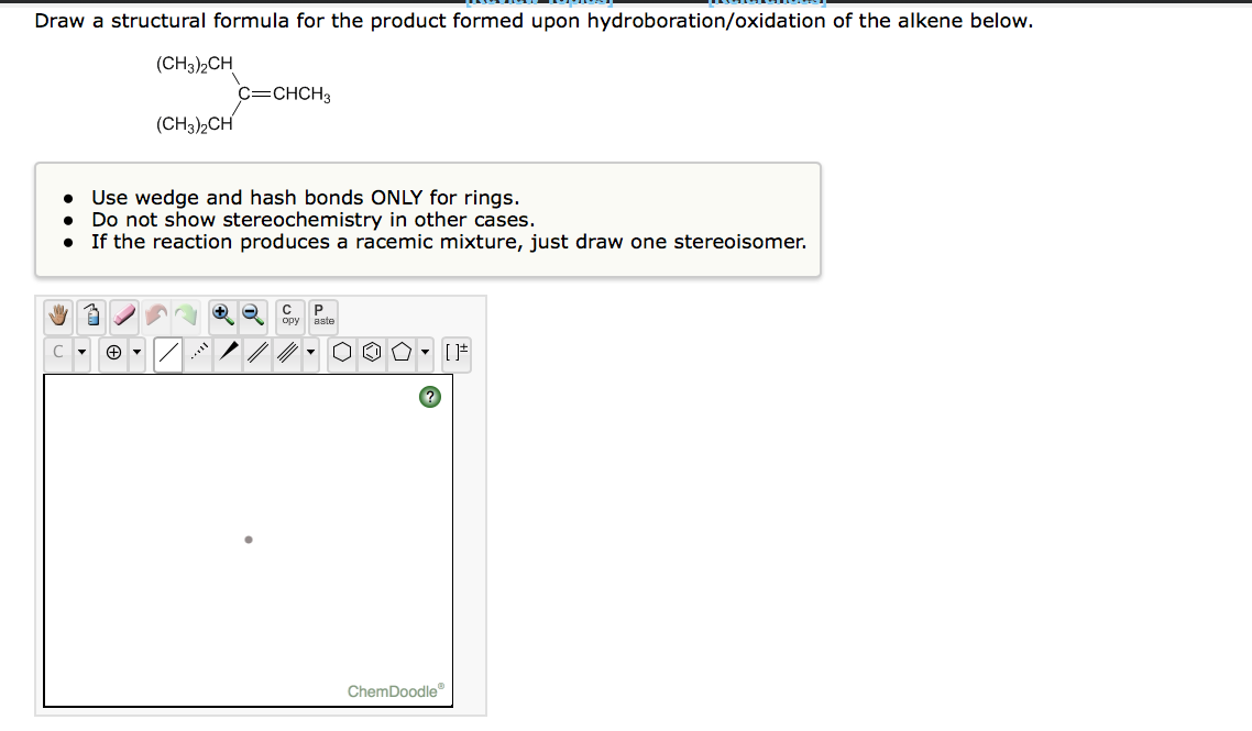 Solved Draw a structural formula for the product formed upon | Chegg.com
