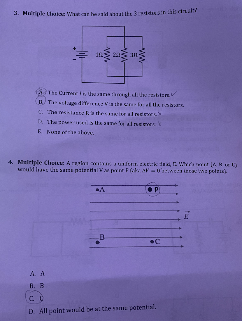 Solved 3. Multiple Choice: What can be said about the 3 | Chegg.com