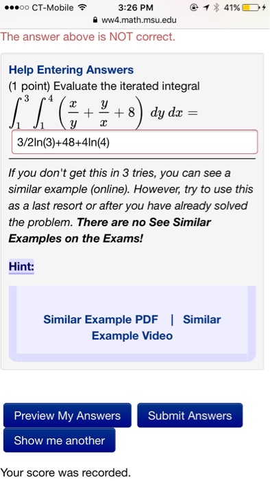 Solved 00CT-Mobile令 3:26 PM 숱 www4.math.msu.edu The answer | Chegg.com