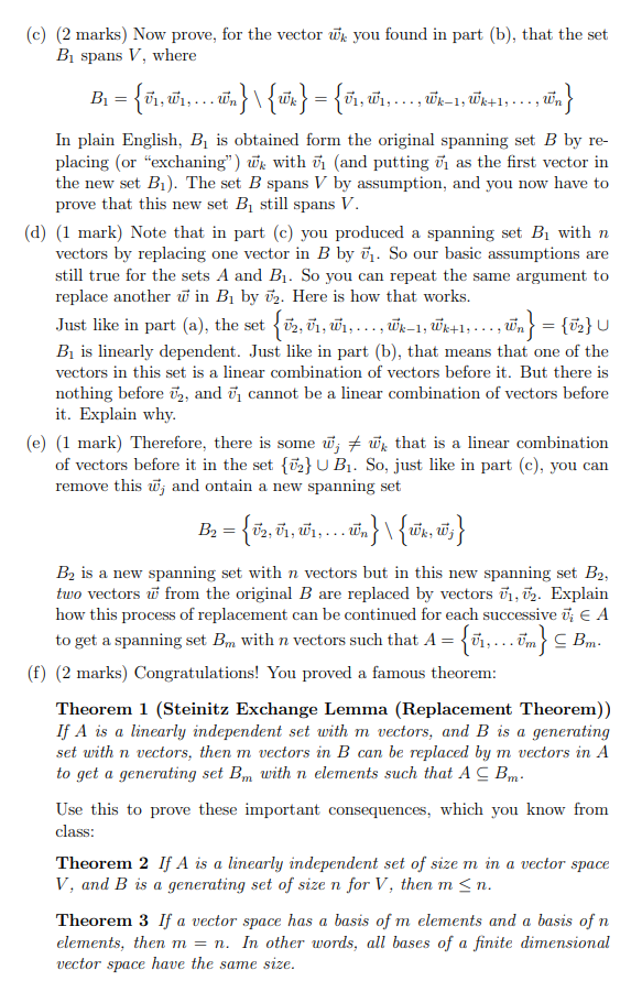 In this question, you will be proving what is known | Chegg.com