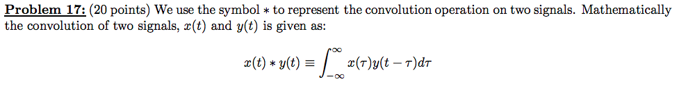 Solved Problem 17: (20 points) We use the symbol to | Chegg.com