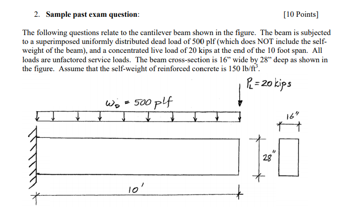 Solved 2. Sample past exam question: [10 Points] The | Chegg.com