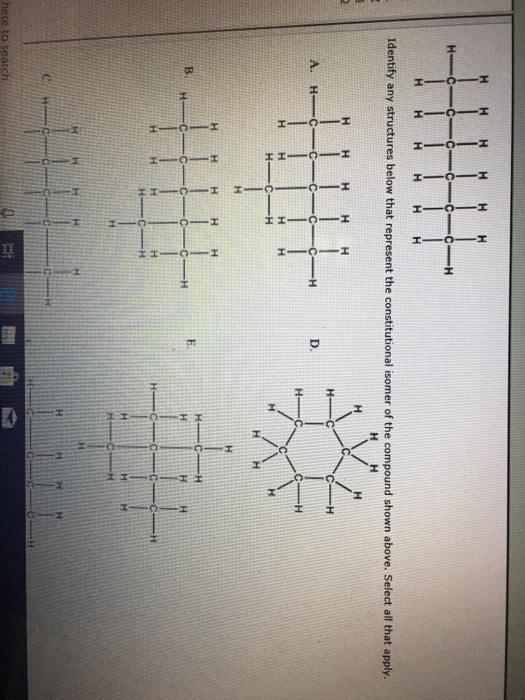 Solved Identify any structures below that represent the | Chegg.com