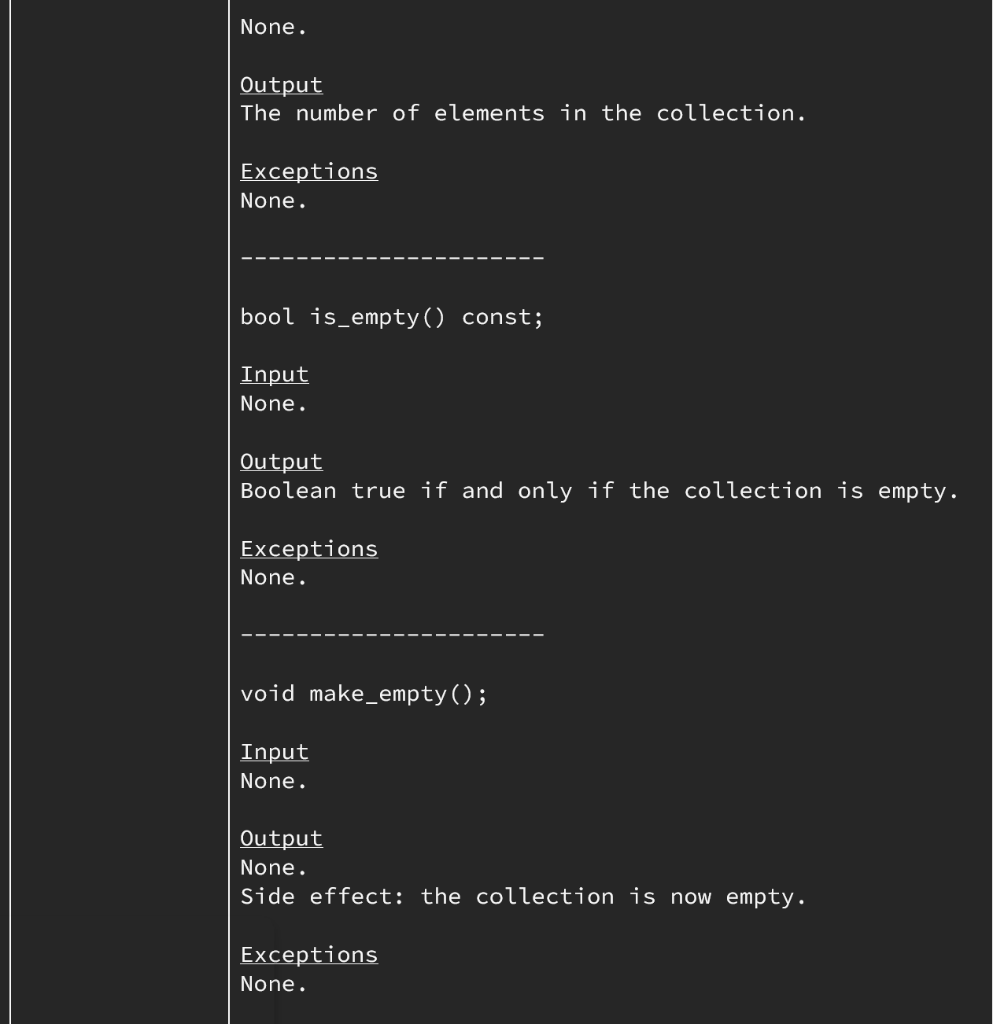 Solved Task 2 Write a class template, Collection, that | Chegg.com