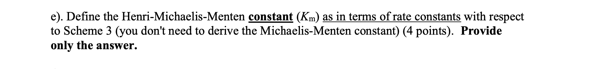 Solved 20 ﻿points total. Consider the following enzymatic | Chegg.com
