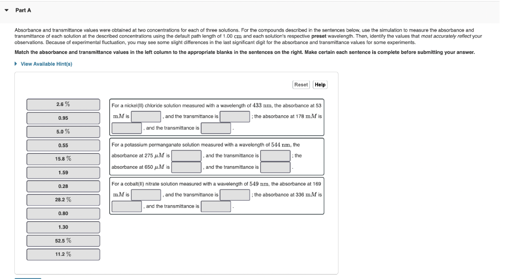 Solved all source light reached the detector, and a value of | Chegg.com
