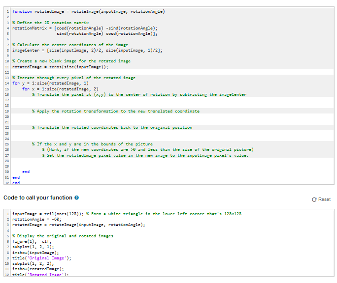 Solved Rotating an lmage Background In class you've been | Chegg.com