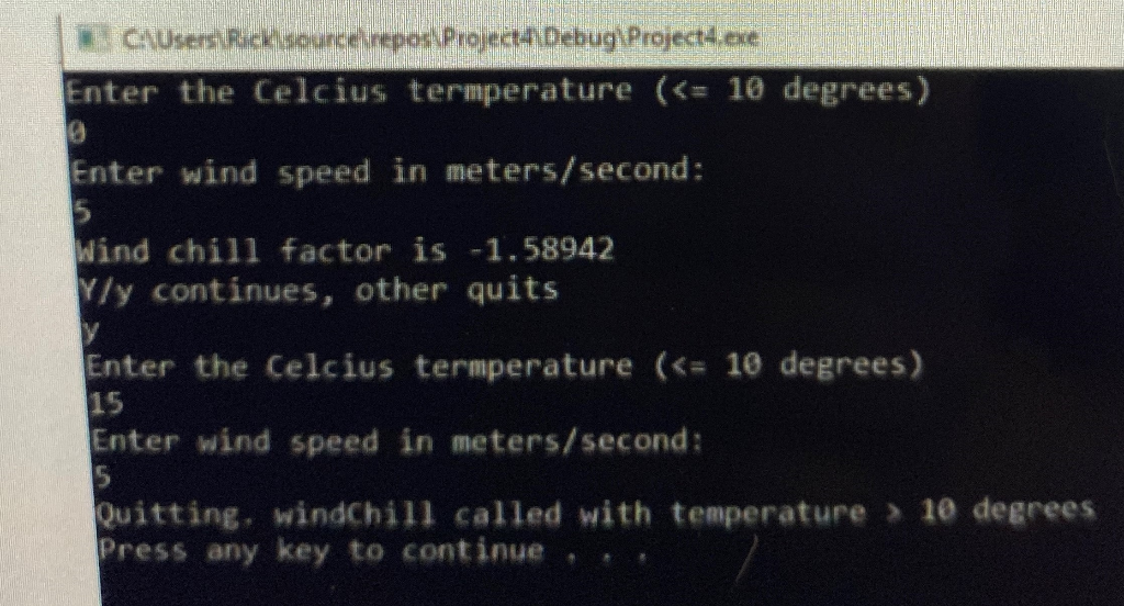 Solved Lab 9 Chapter 5 Wind Chill Index In cold weather, | Chegg.com