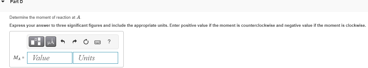 Solved Determine The Y Component Of The Reaction At The 
