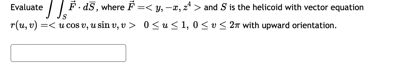 Solved Evaluate \\( \\iint_{S} \\vec{F} \\cdot d \\bar{S} | Chegg.com