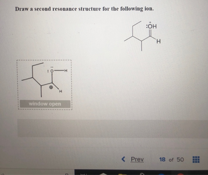 Solved Draw a second resonance structure for the following | Chegg.com