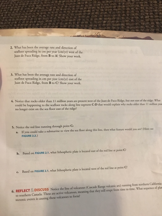 Solved Name: Course/Section: Date:_ A. Analyze the seafloor | Chegg.com