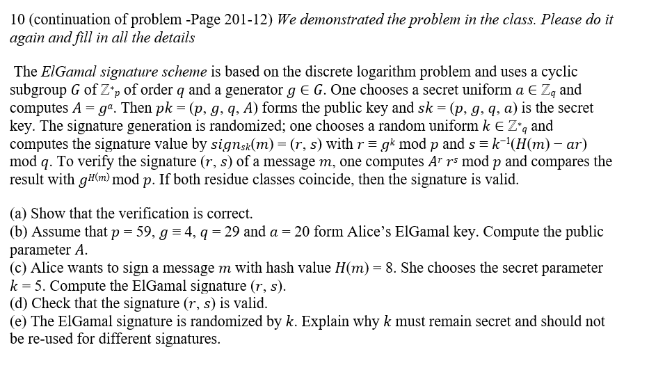 Solved 10 (continuation of problem - Page 201-12) We | Chegg.com