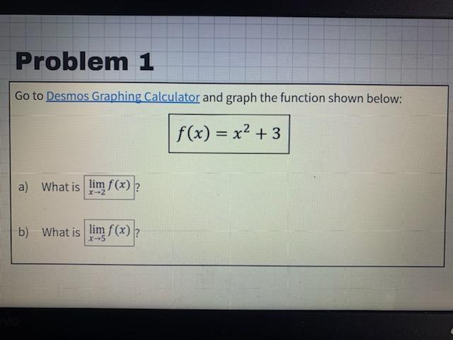 Solved Go to Desmos Graphing Calculator and graph the | Chegg.com