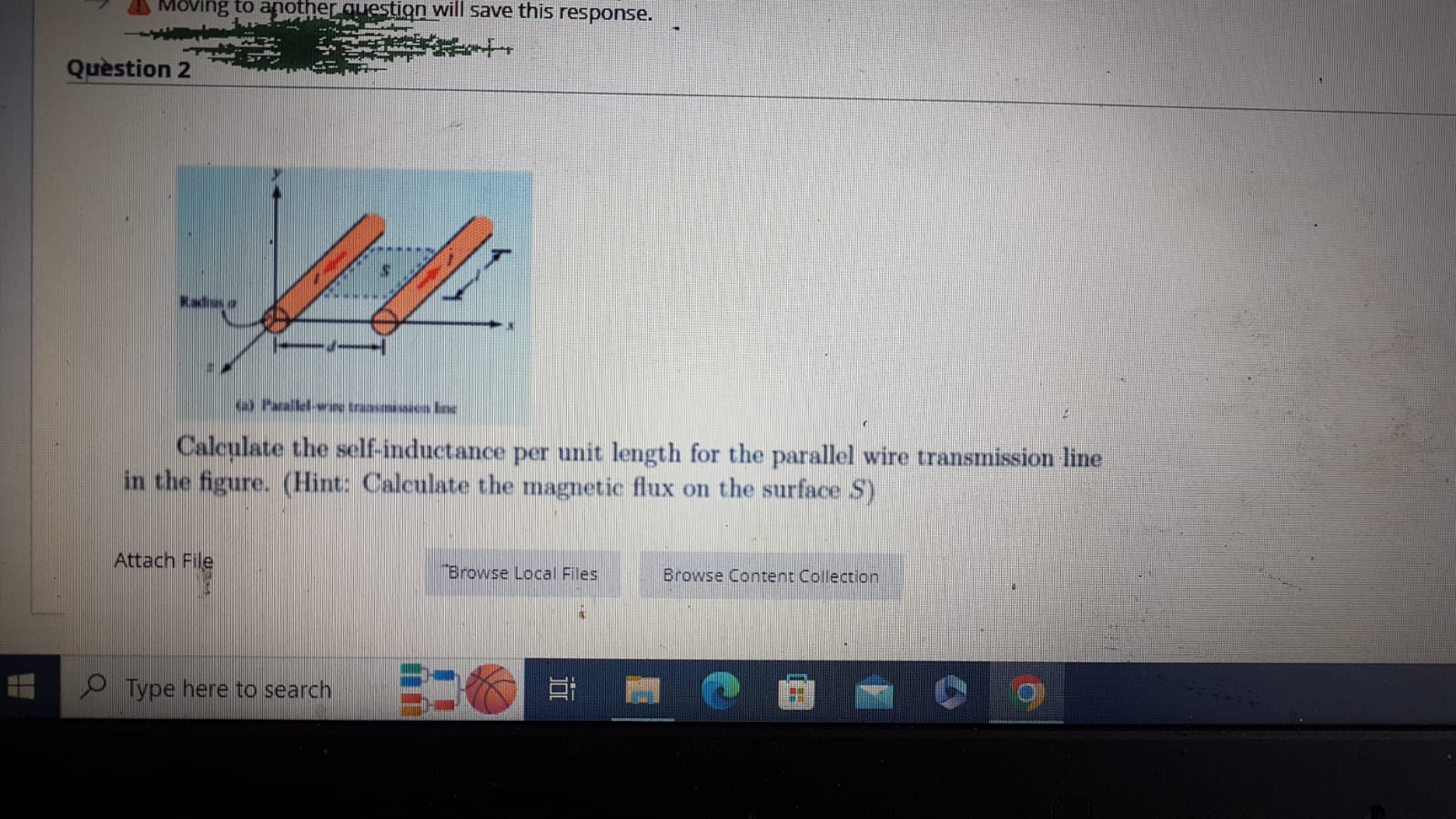 Solved Calculate the self-inductance per unit length for the | Chegg.com