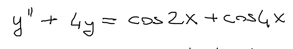 Solved ч" + 4 = cos 2x + cos4x | Chegg.com