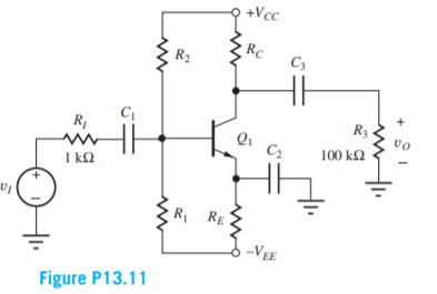 Solved Draw the dc equivalent circuit and find the Q-point | Chegg.com