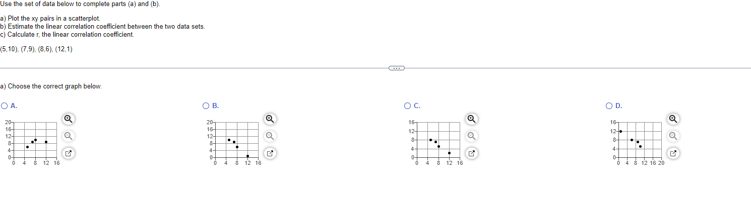 Solved Use the set of data below to complete parts (a) and | Chegg.com