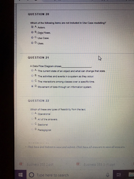 Solved QUESTION 20 Which of the following items are not | Chegg.com