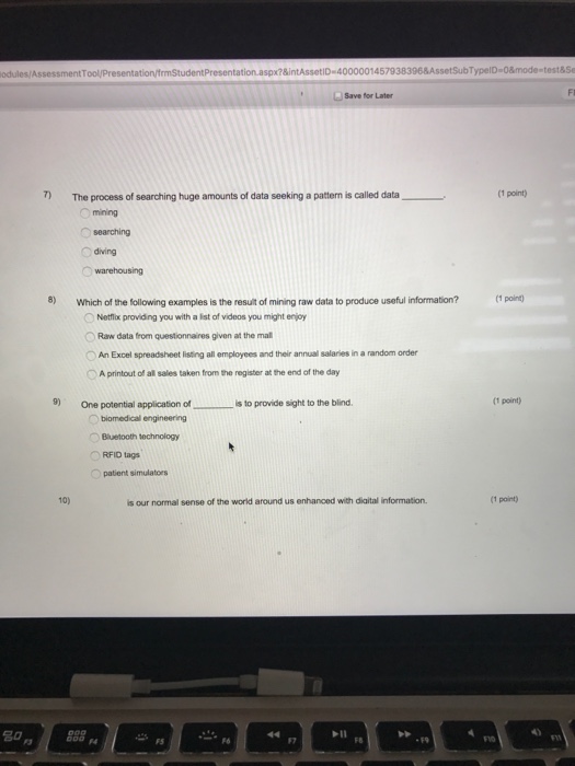 Solved Save for Later 1) Being computer literate includes | Chegg.com