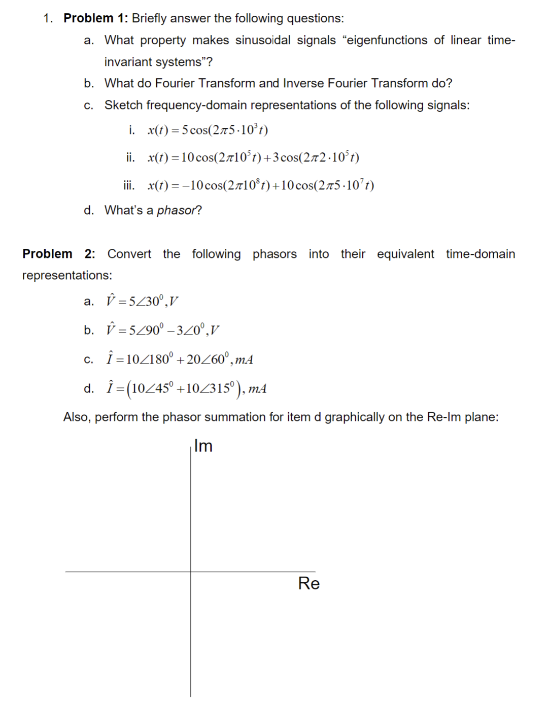 Solved 1. Problem 1: Briefly answer the following questions: | Chegg.com