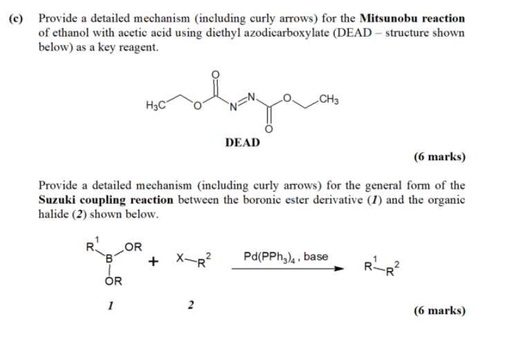 Solved (e) Provide a detailed mechanism (including curly | Chegg.com