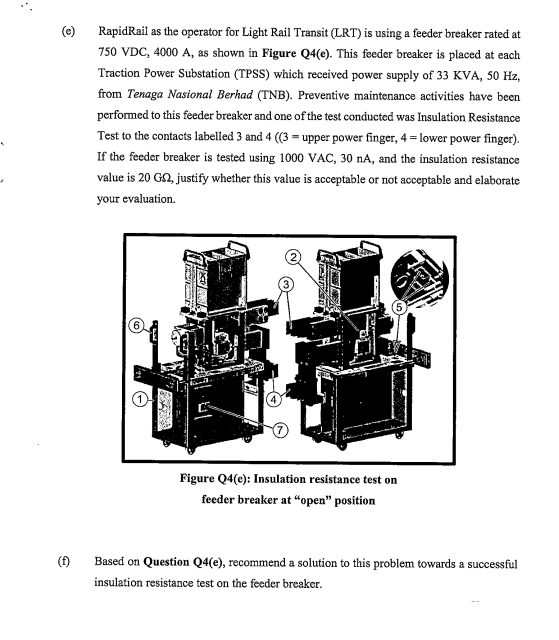 Solved (e) RapidRail as the operator for Light Rail Transit | Chegg.com