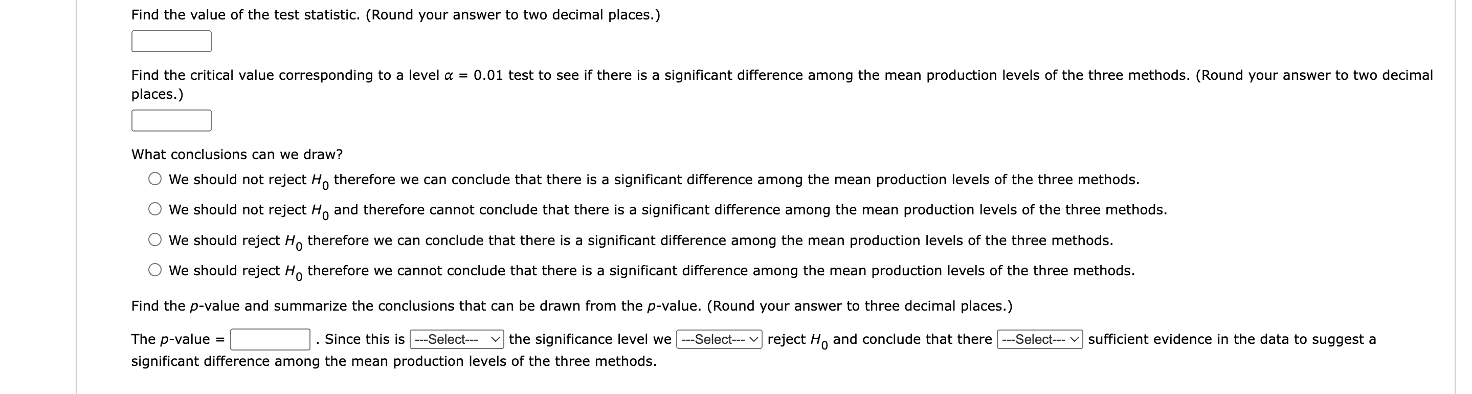 Solved State the null and alternative hypotheses. H0:μMethod | Chegg.com