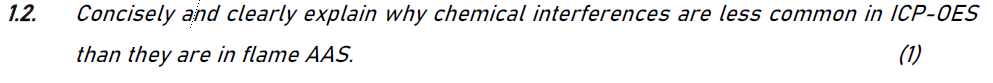 Solved 1.2. ﻿Concisely and clearly explain why chemical | Chegg.com