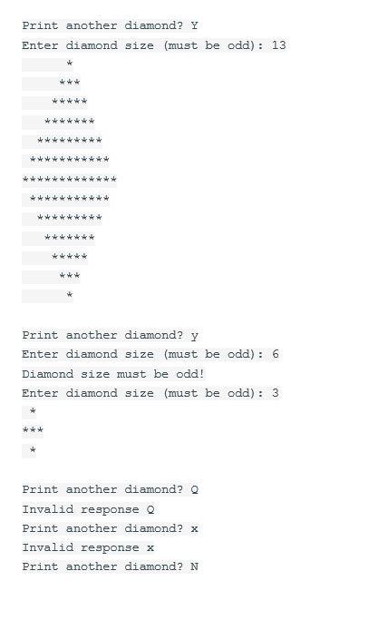 Solved 11.5 Problems: For loops Write a program that prompts | Chegg.com