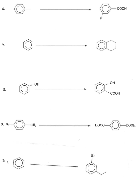 Solved 6. COOH 7. он ОН 8. COOH 9. В -CH3 HOOC COOH Br 10. о | Chegg.com