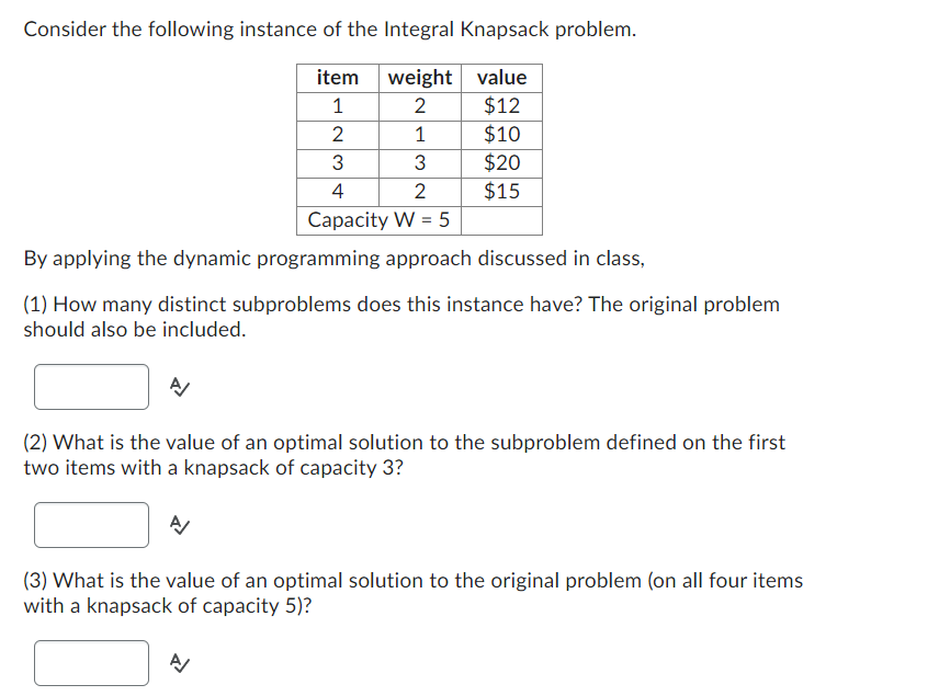Solved Consider the following instance of the Integral | Chegg.com