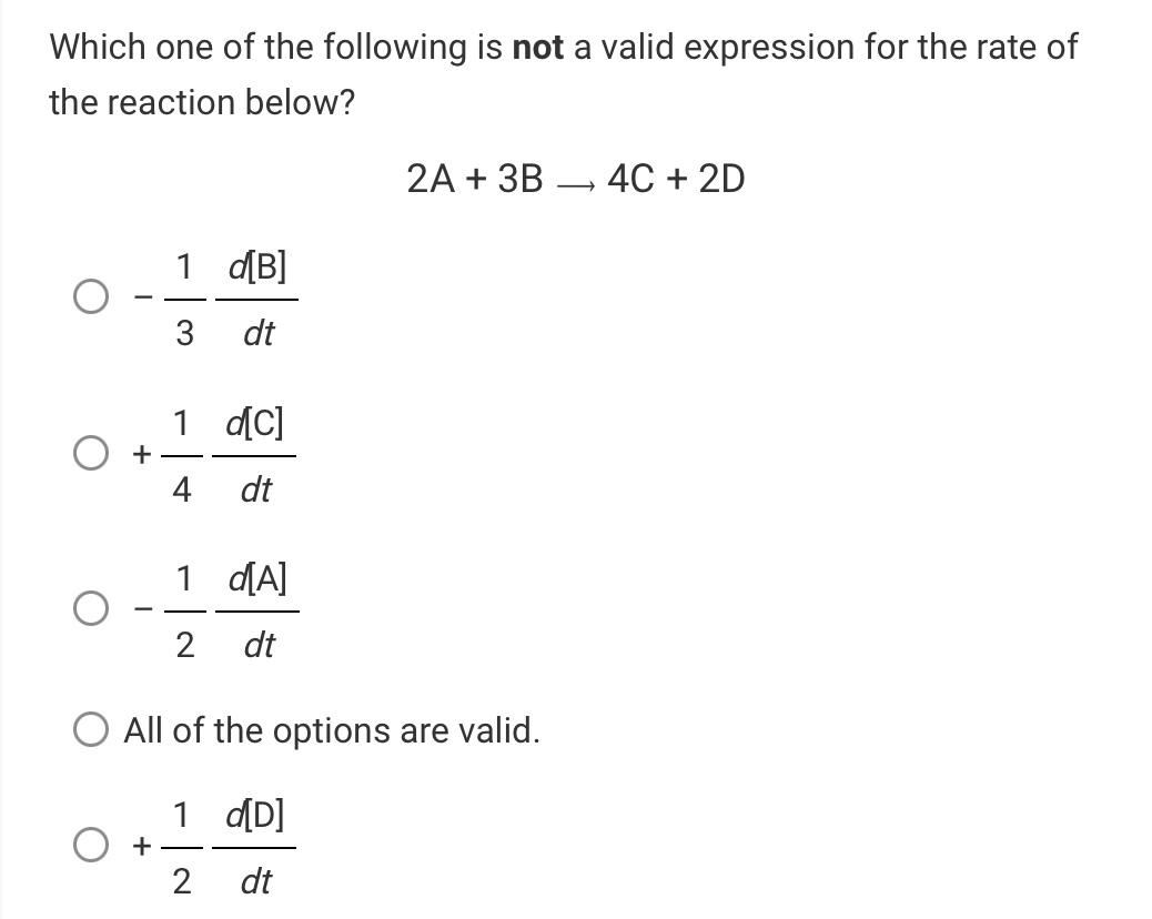 Solved Which one of the following is not a valid expression | Chegg.com