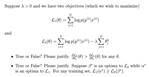 Solved Suppose λ>0 and we have two objectives (which we wish | Chegg.com