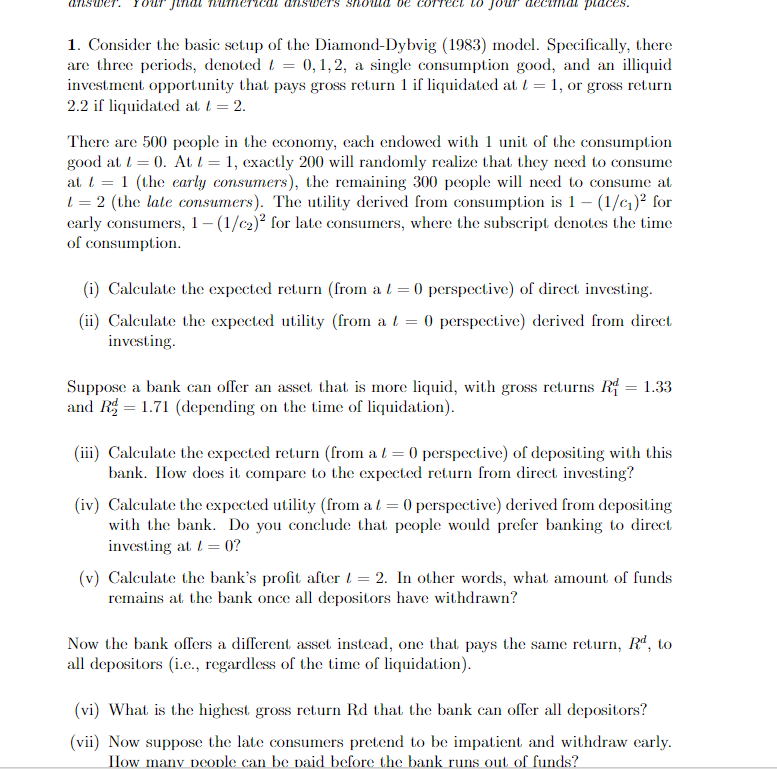 Solved AT SUCT. OTSWCTS пота с сот places. 1. Consider the | Chegg.com