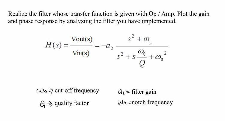 Solved Realize the filter whose transfer function is given | Chegg.com