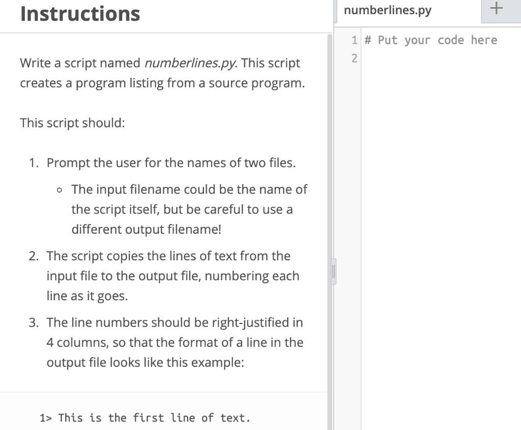 Solved Instructions Numberlines Py 1 Put Your Code Here 2