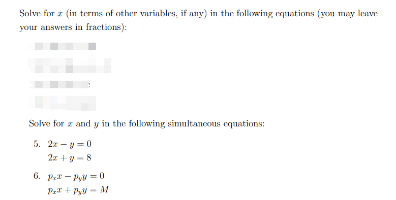 Solved Solve for 2 (in terms of other variables, if any) in | Chegg.com