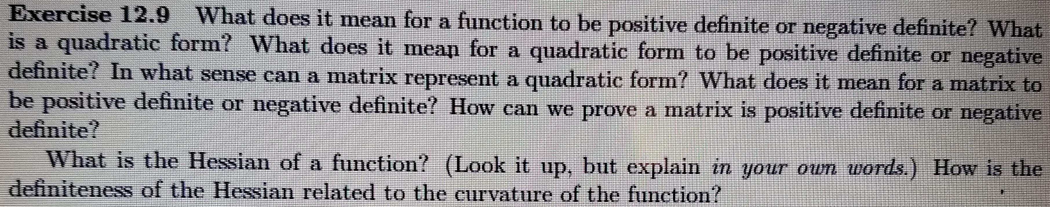 Solved Exercise 12.9 What does it mean for a function to be | Chegg.com