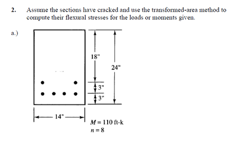 Solved 2. Assume the sections have cracked and use the | Chegg.com