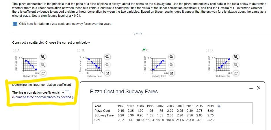Solved The 'pizza connection is the principle that the price | Chegg.com