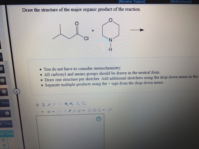 Solved [Review Topics] Reference Draw the structure of the | Chegg.com