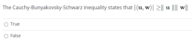 Solved The Cauchy-Bunyakovsky-Schwarz inequality states | Chegg.com