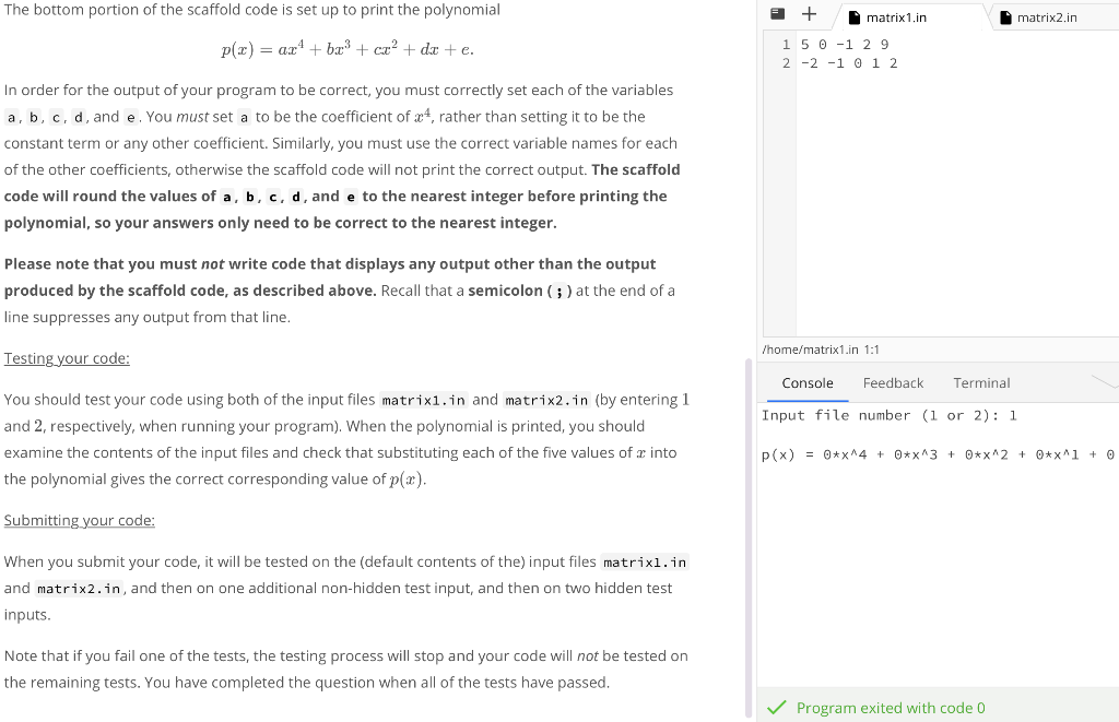 MATLAB/OCTAVE: In Question 2 you will write code to | Chegg.com