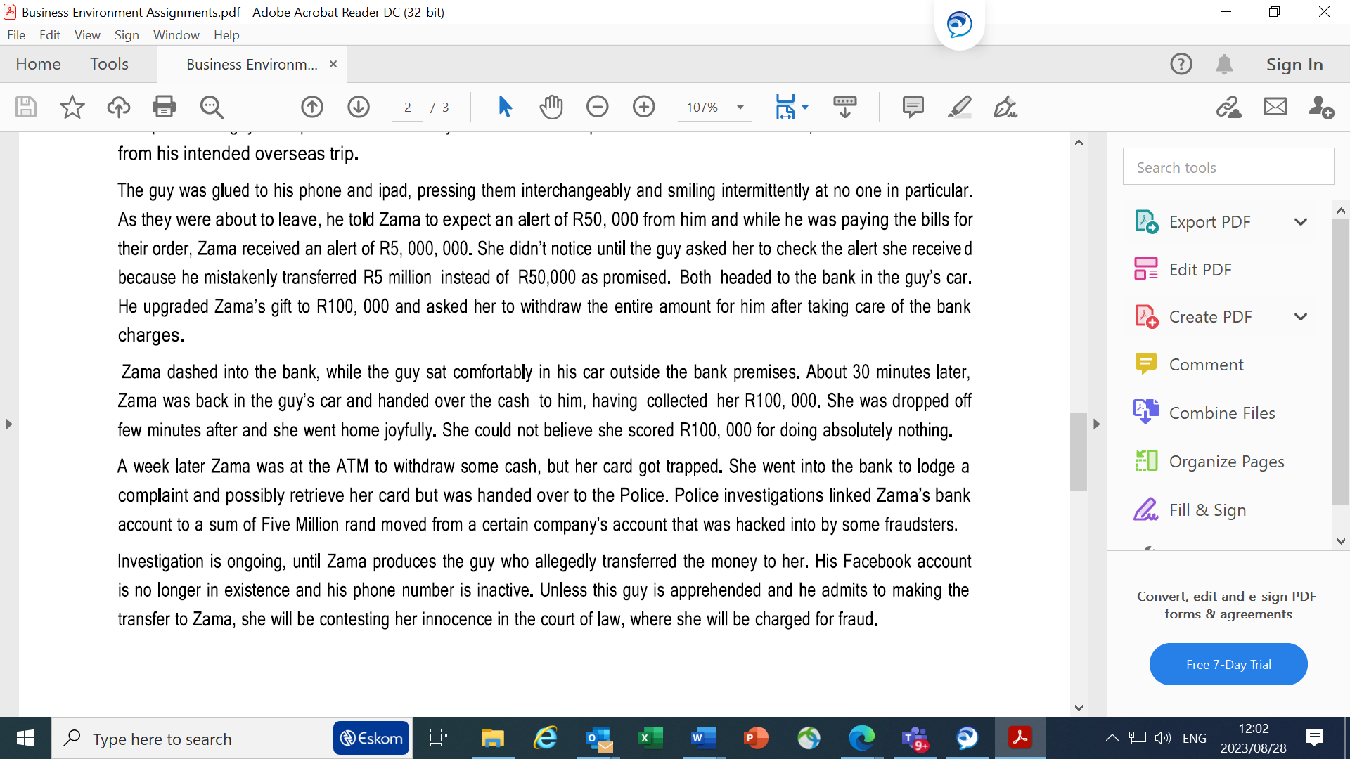 Solved Business Environment Assignments.pdf - Adobe Acrobat | Chegg.com