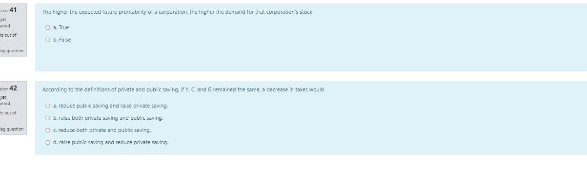 Solved The higher the expected future profitability of a | Chegg.com
