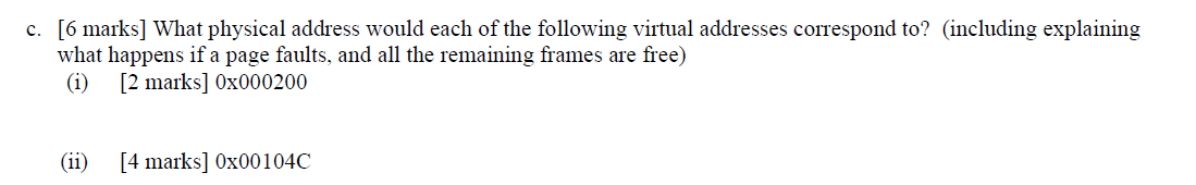 Solved 5. [10 marks] Suppose that we have the following page | Chegg.com
