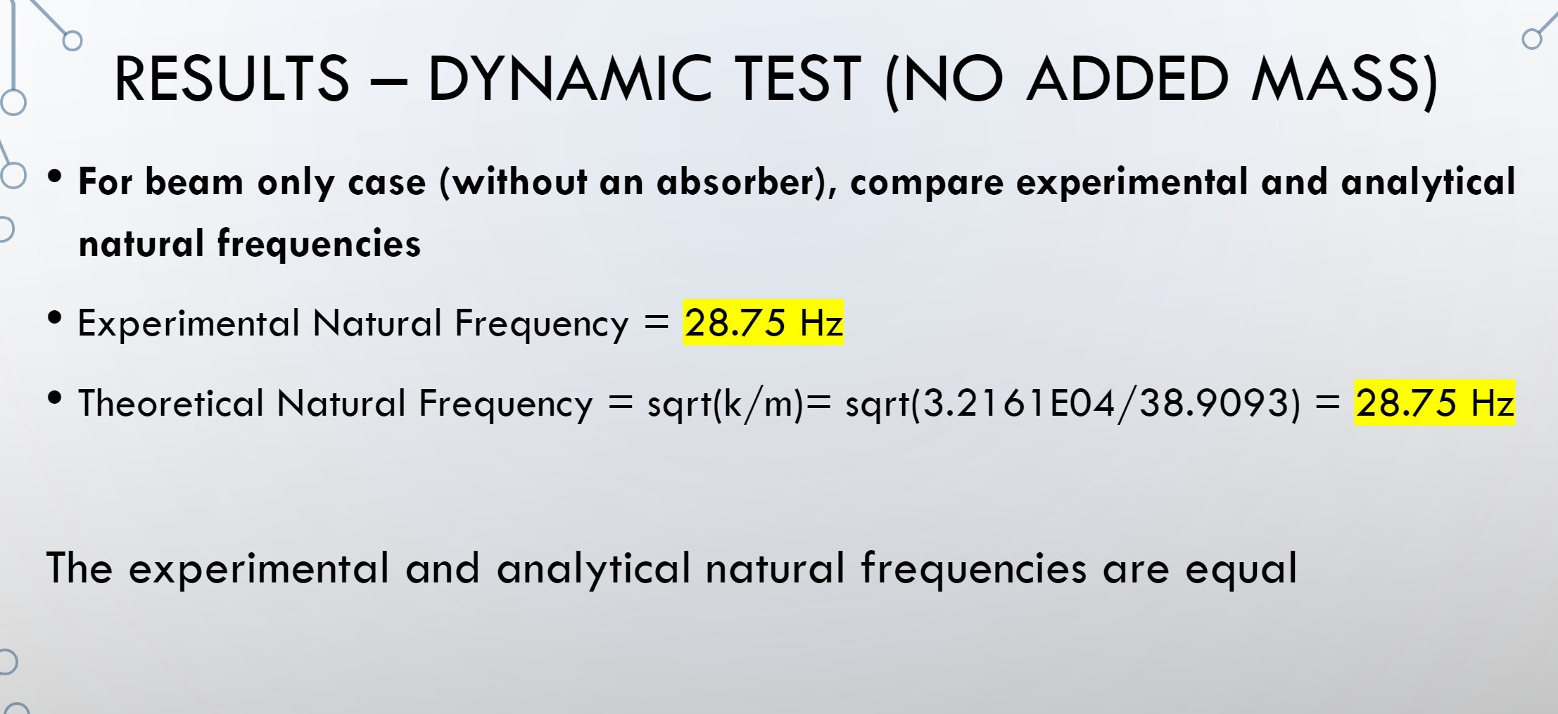 For the beam only case: is the estimated modal mass | Chegg.com