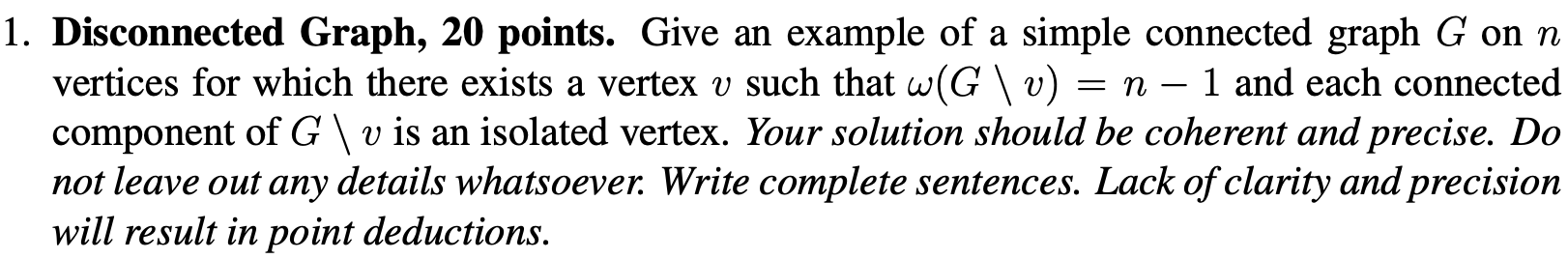 Solved MATH/CSCI Graph Theory Help:) Thank you for helping | Chegg.com
